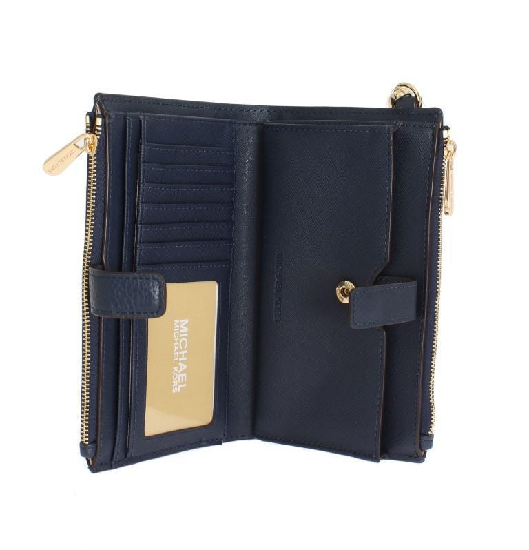 Navy Blue JET SET Travel Wristlet Wallet
