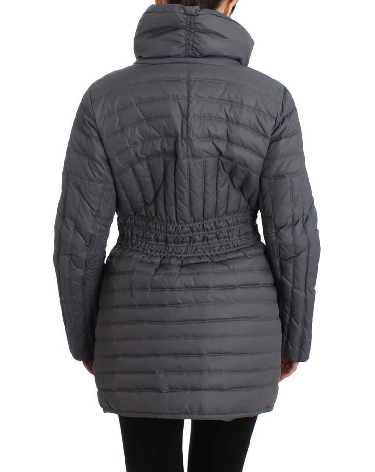Gray Padded Down Jacket Padded Coat